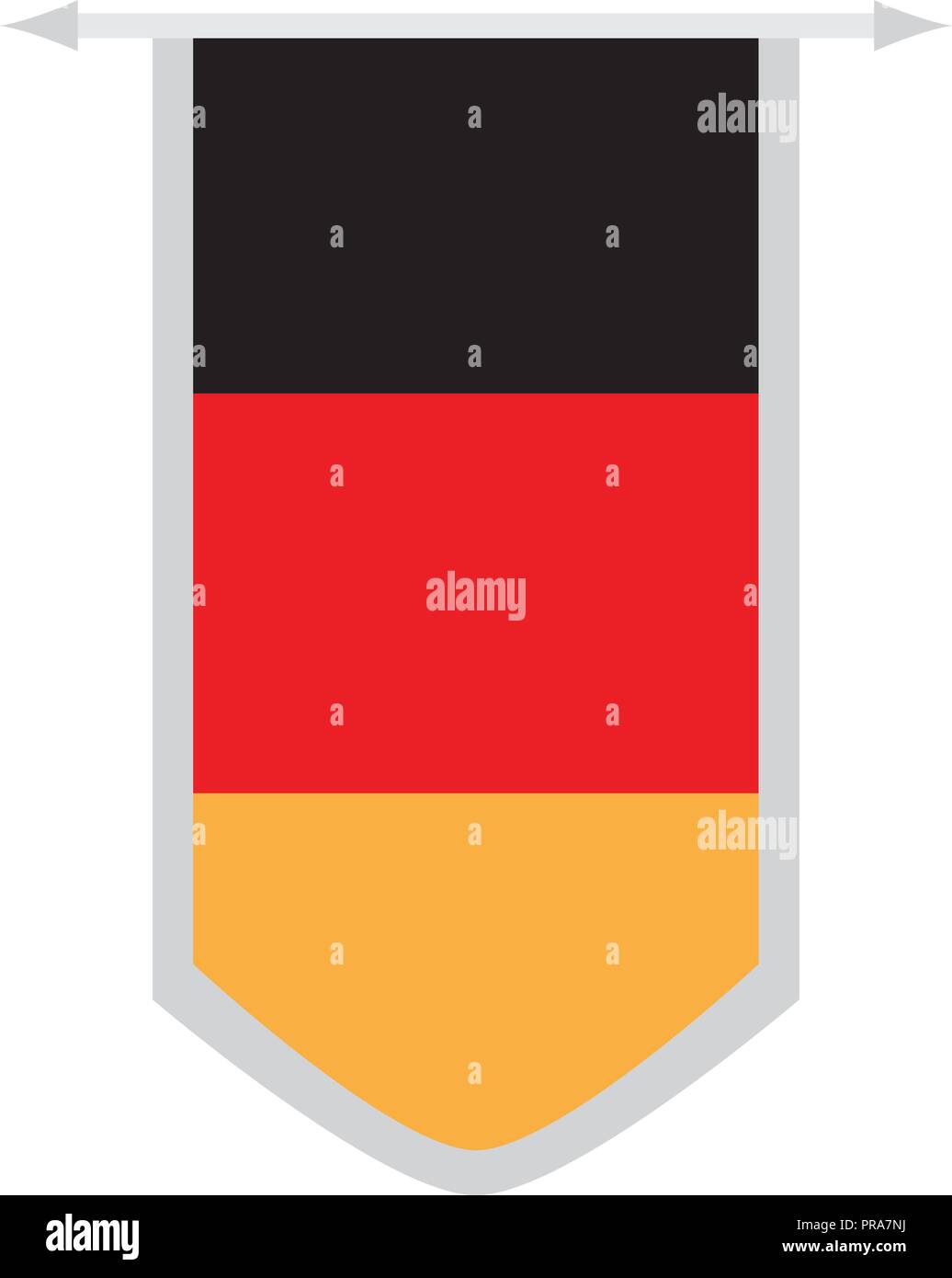 Flag of Germany on a banner Stock Vector Image & Art - Alamy