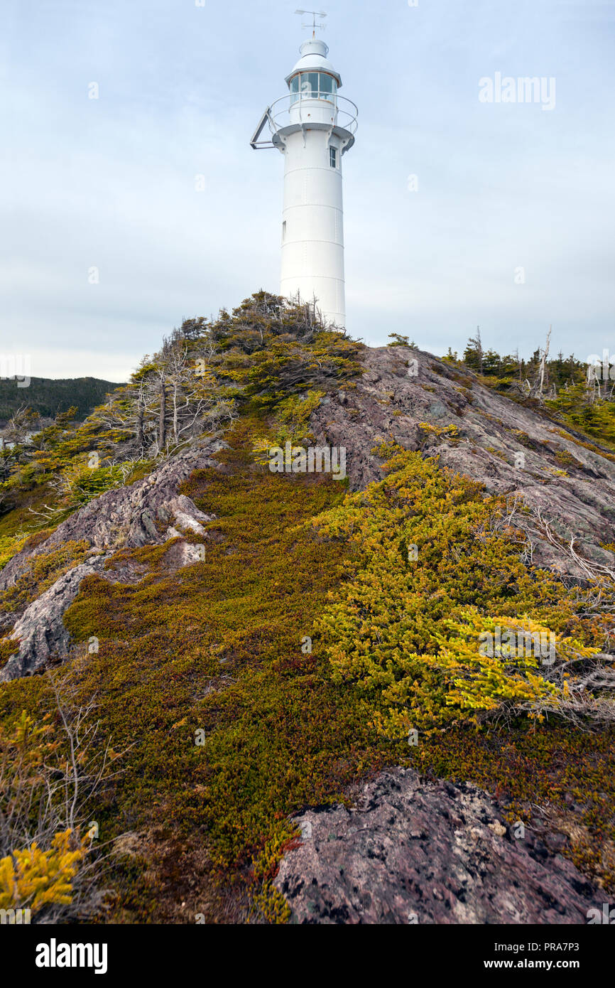 King Cove Head Lighthouse. Newfoundland and Labrador, Canada Stock ...