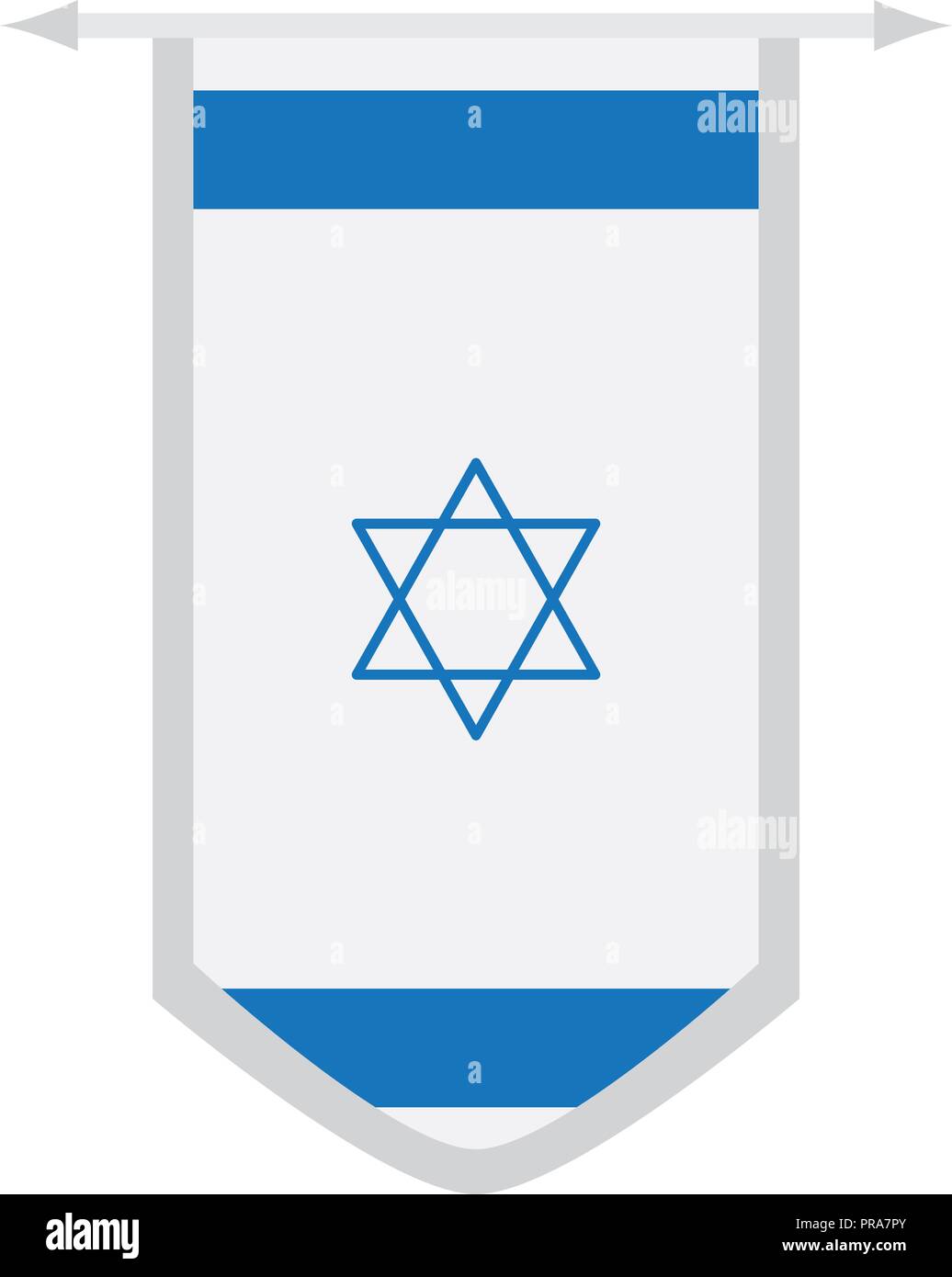 Flag of Israel on a banner Stock Vector Image & Art - Alamy