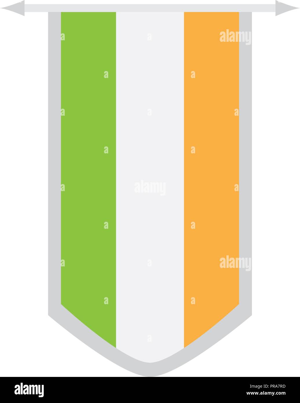 Flag of Ireland on a banner Stock Vector Image & Art - Alamy