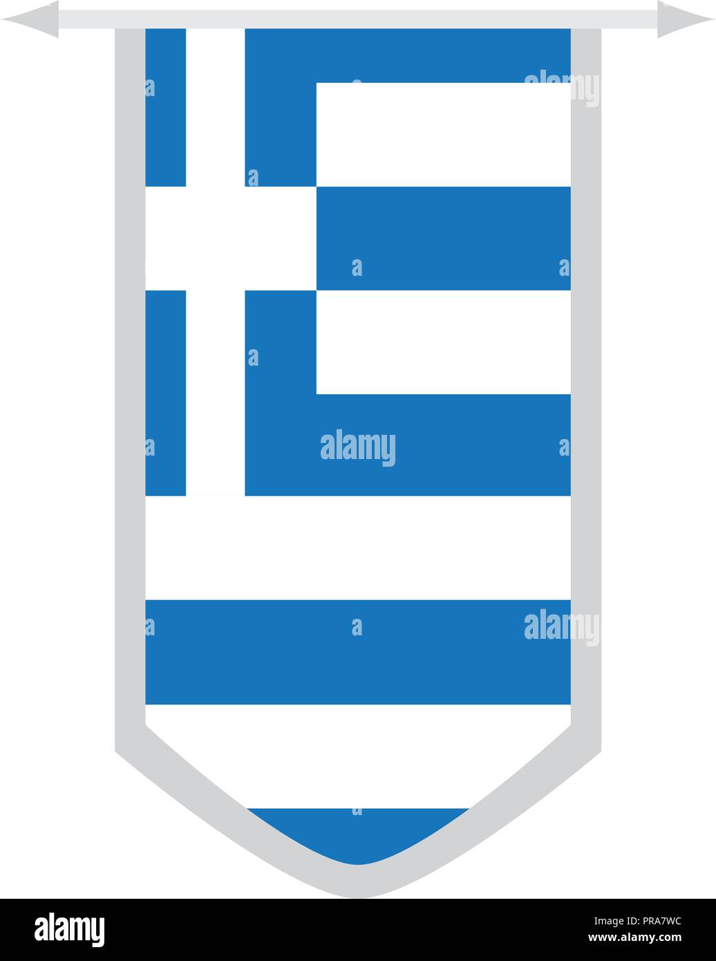 Flag of Greece on a banner Stock Vector Image & Art - Alamy