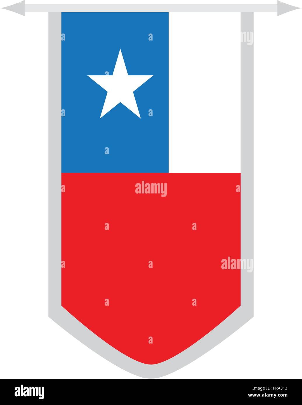 Chile flag chilean banner on Stock Vector Images - Alamy