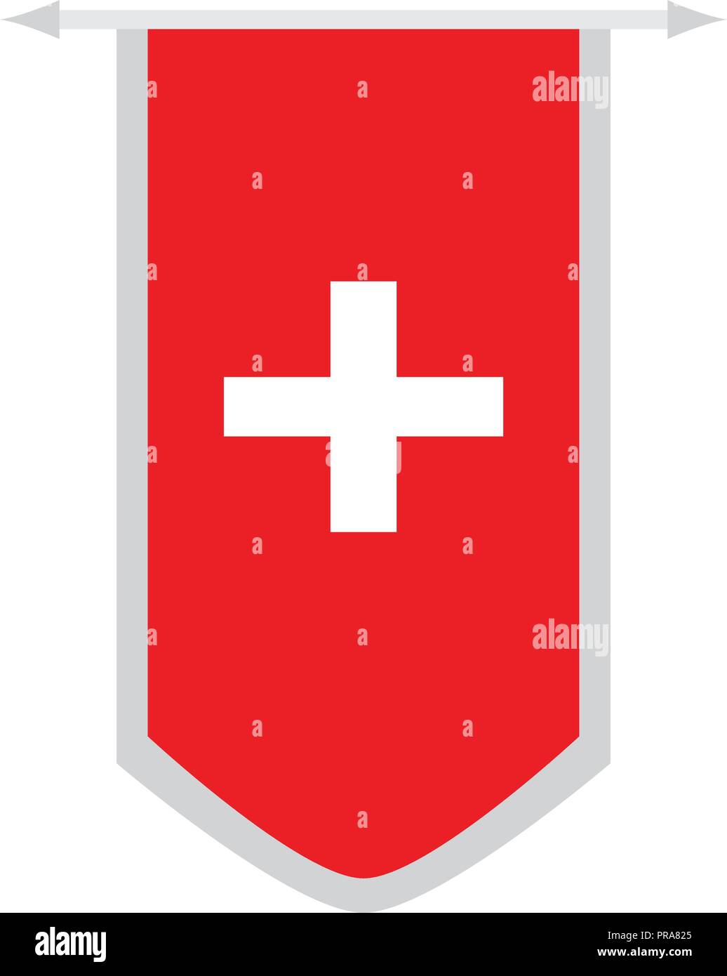 Flag of Switzerland on a banner Stock Vector Image & Art - Alamy