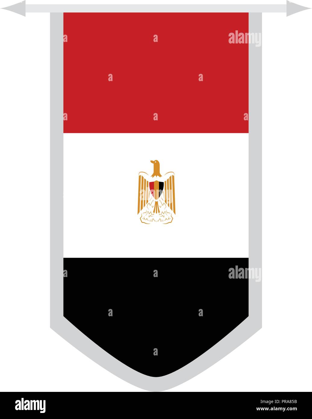 Flag egypt egyptian banner on Stock Vector Images - Alamy