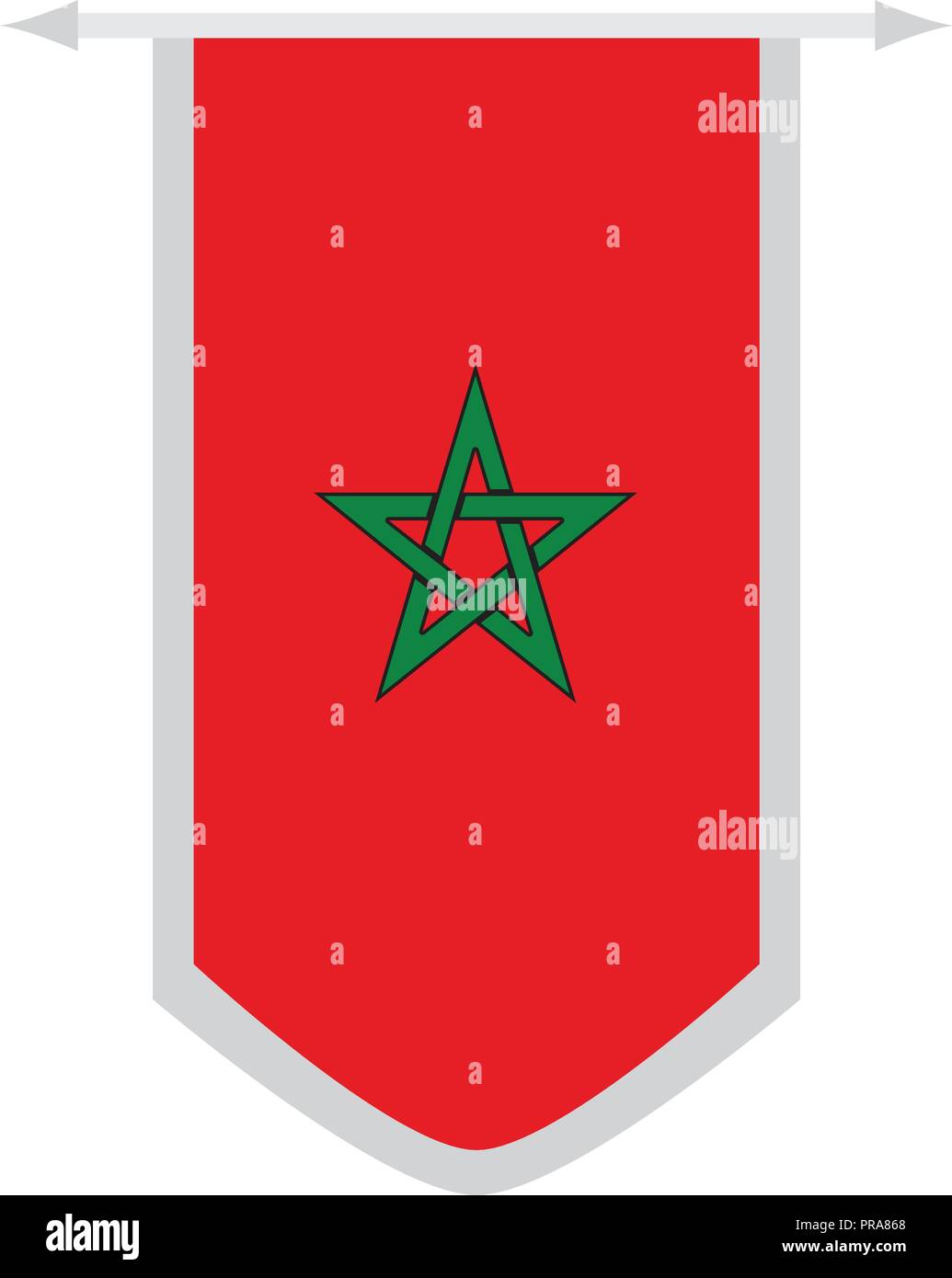 Flag of Morocco on a banner Stock Vector Image & Art - Alamy