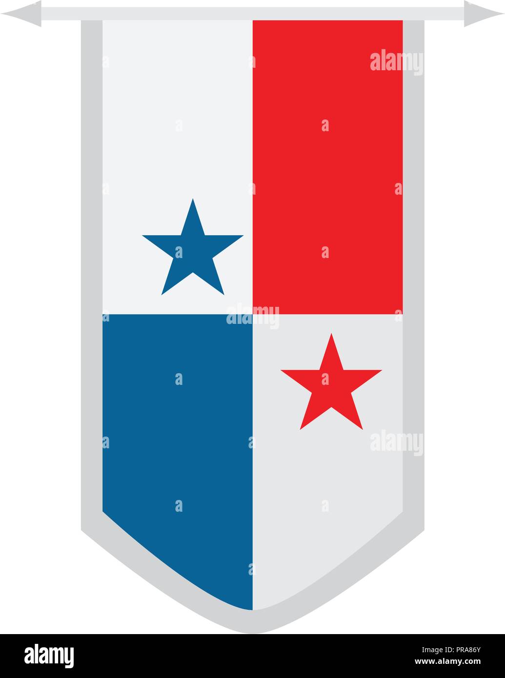 Flag of Panama on a banner Stock Vector Image & Art - Alamy
