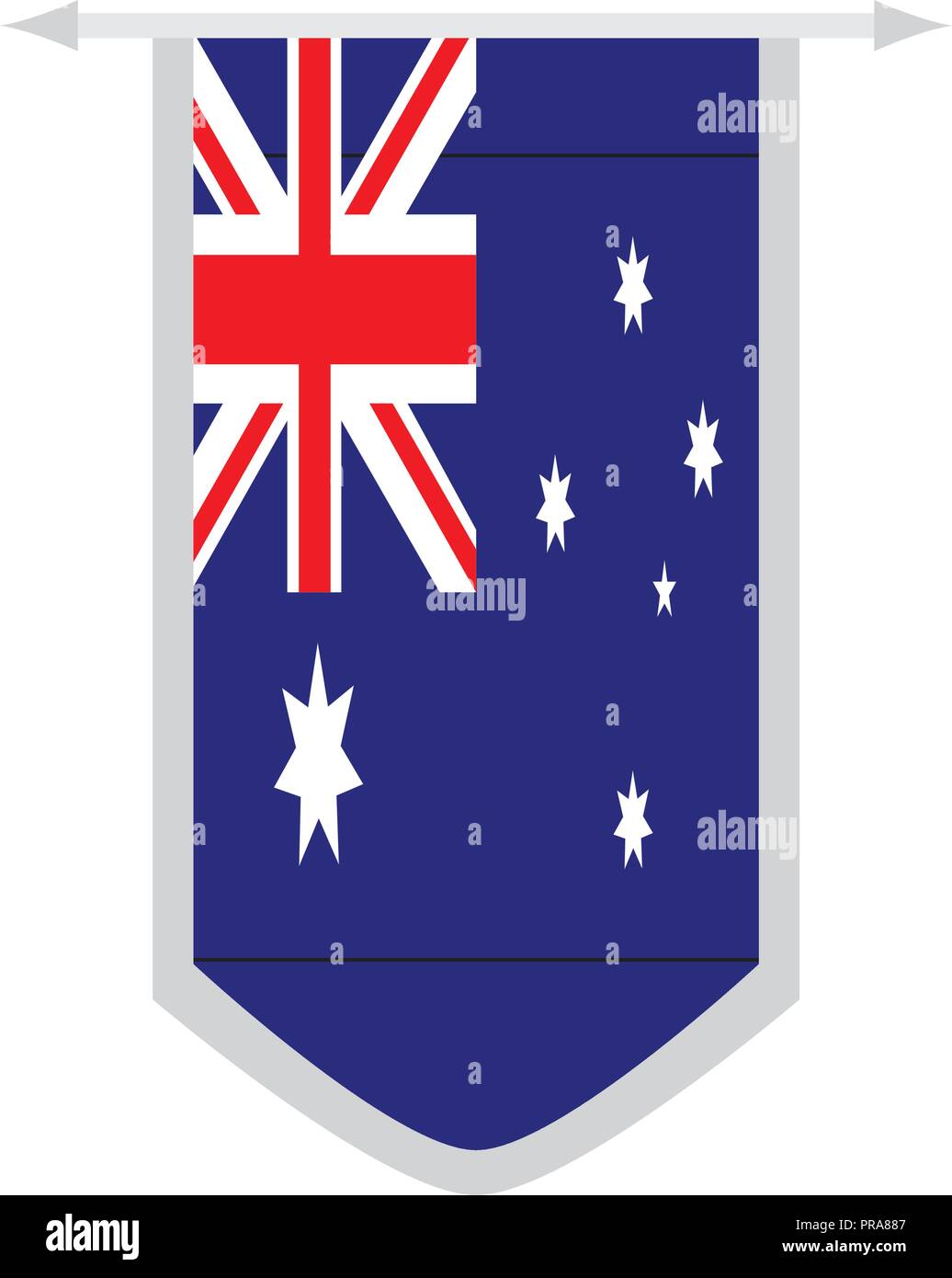 Flag of Australia on a banner Stock Vector Image & Art - Alamy