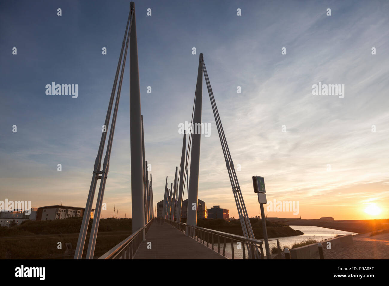 Pedestrian bridge dunkirk hi-res stock photography and images - Alamy