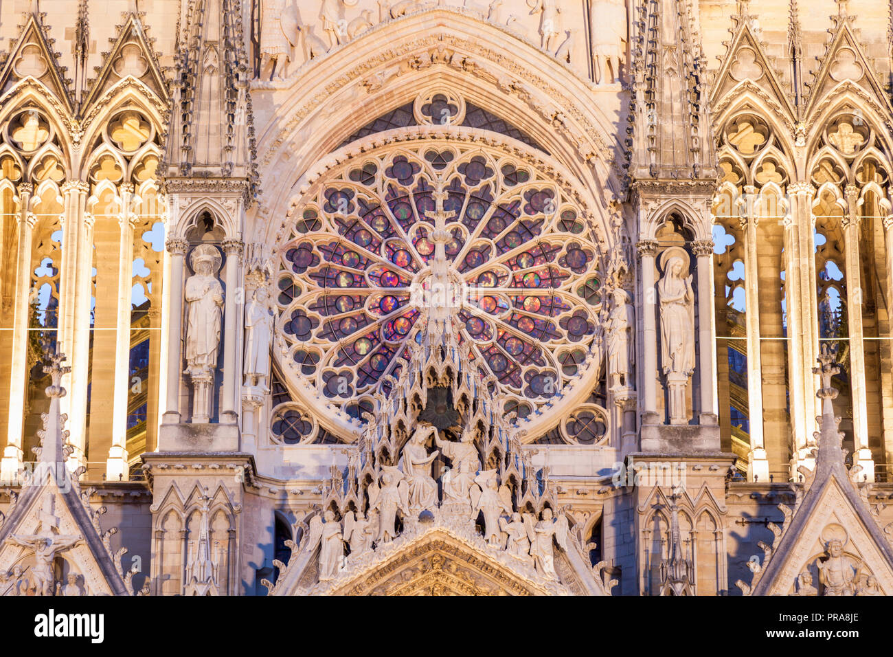 Cathedral of Our Lady of Reims. Reims, Grand Est, France Stock Photo ...