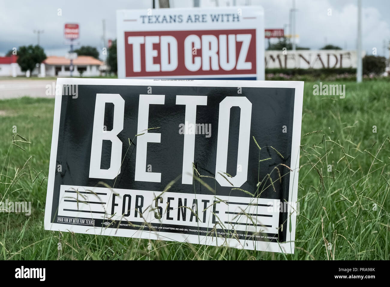 Missouri City, Texas - September 30, 2018: Beto O'Rourke and Ted Cruz ...
