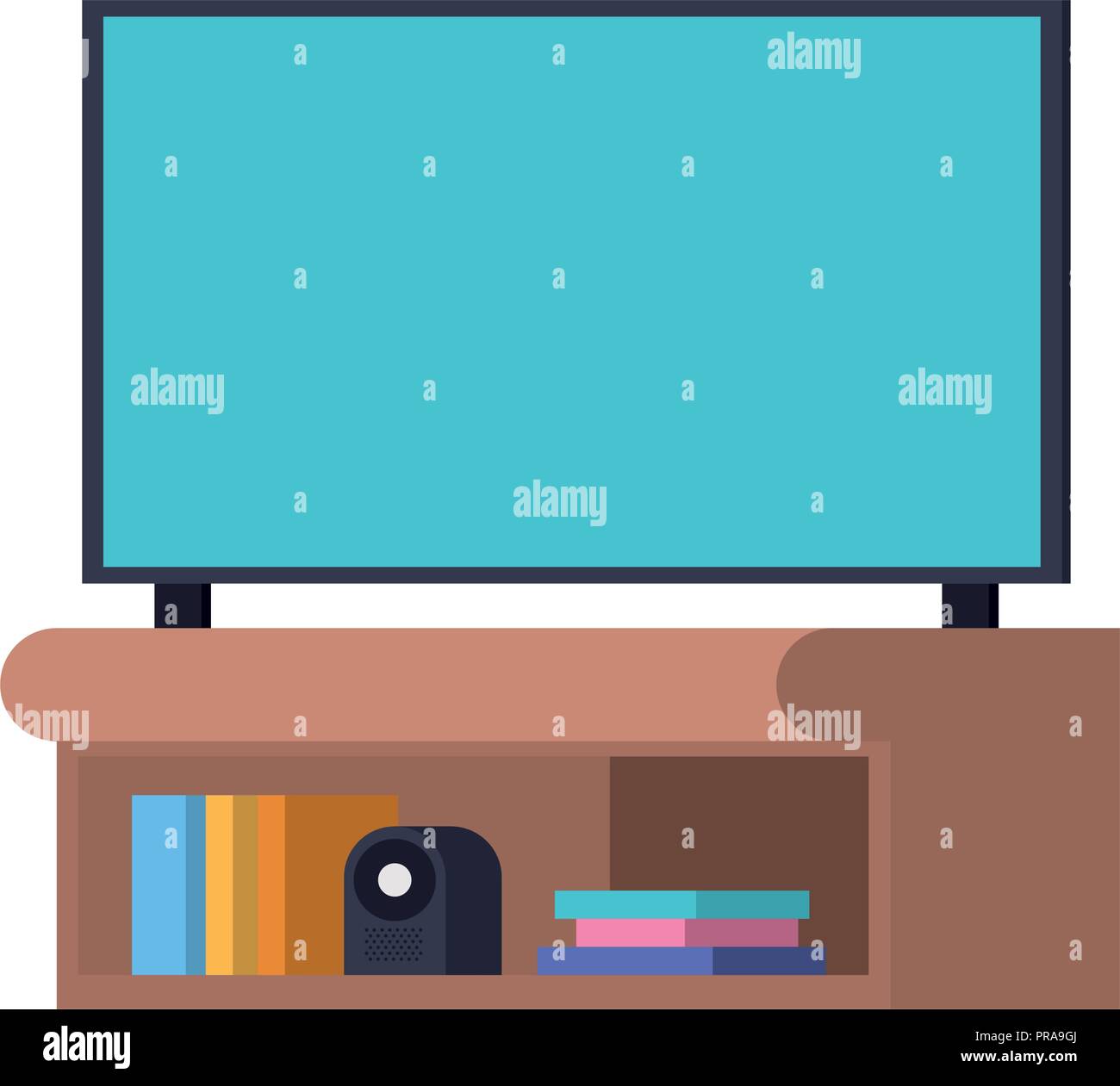 Wood display cabinet Stock Vector Images - Alamy