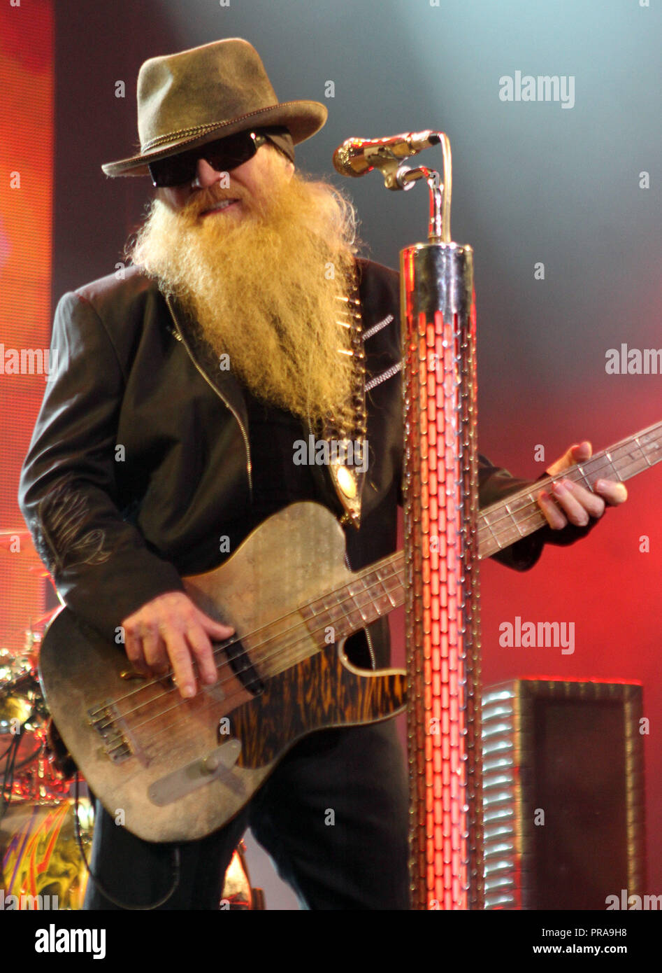 Dusty Hill with ZZ top performs in concert at the Seminole Hard Rock ...