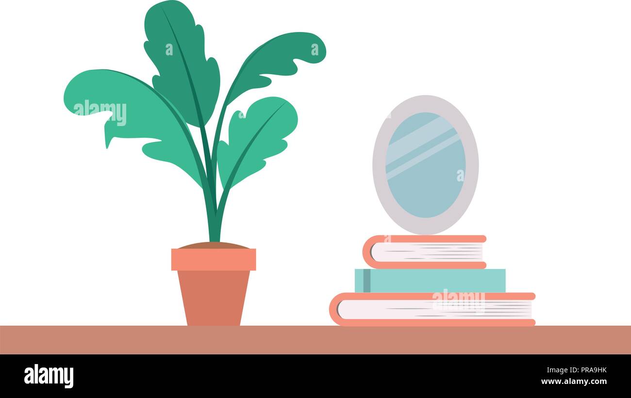 Small wooden shelf Stock Vector Images - Alamy