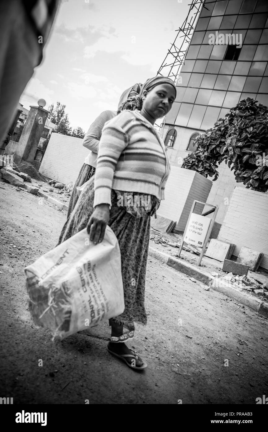 Ethiopia street view Black and White Stock Photos & Images - Alamy