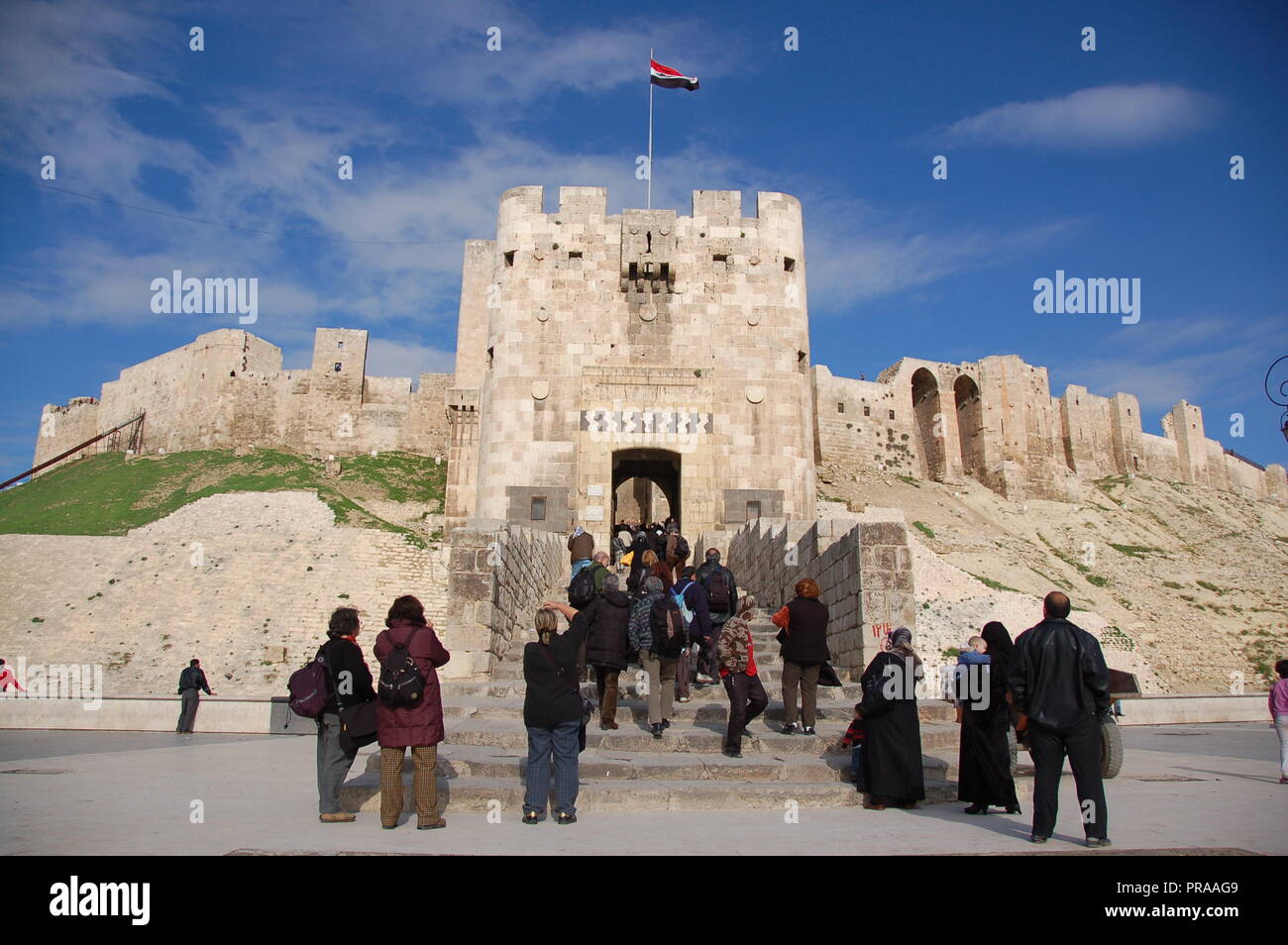 The fortress of Aleppo Stock Photo - Alamy