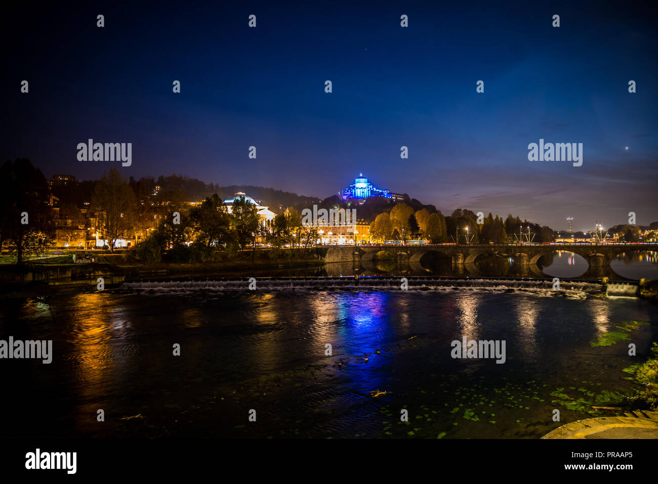 Turin night lights hi-res stock photography and images - Alamy