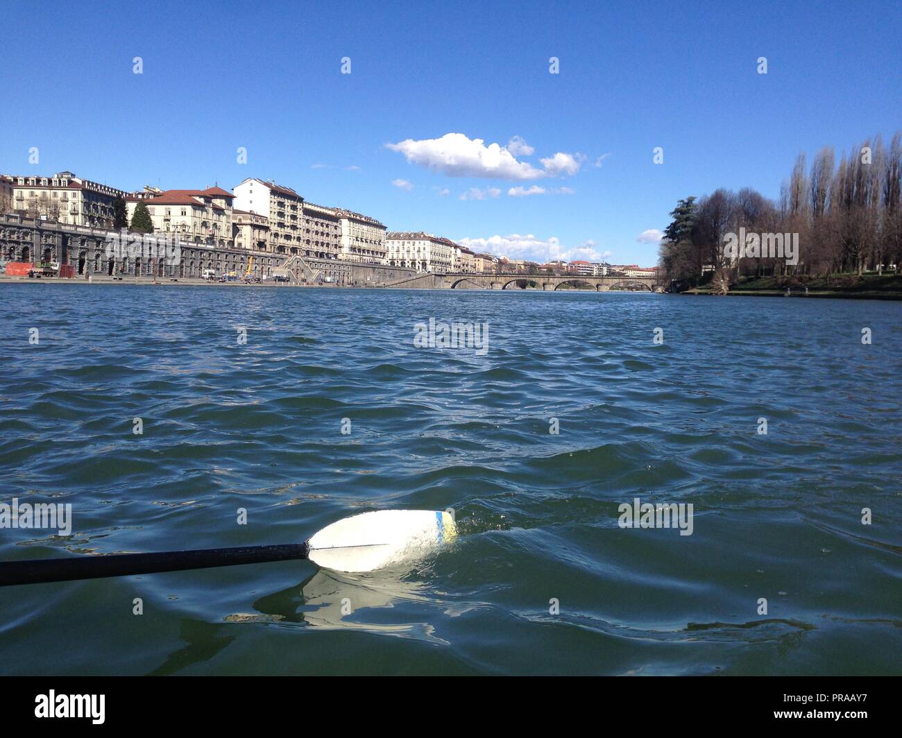 On the river Po Stock Photo - Alamy