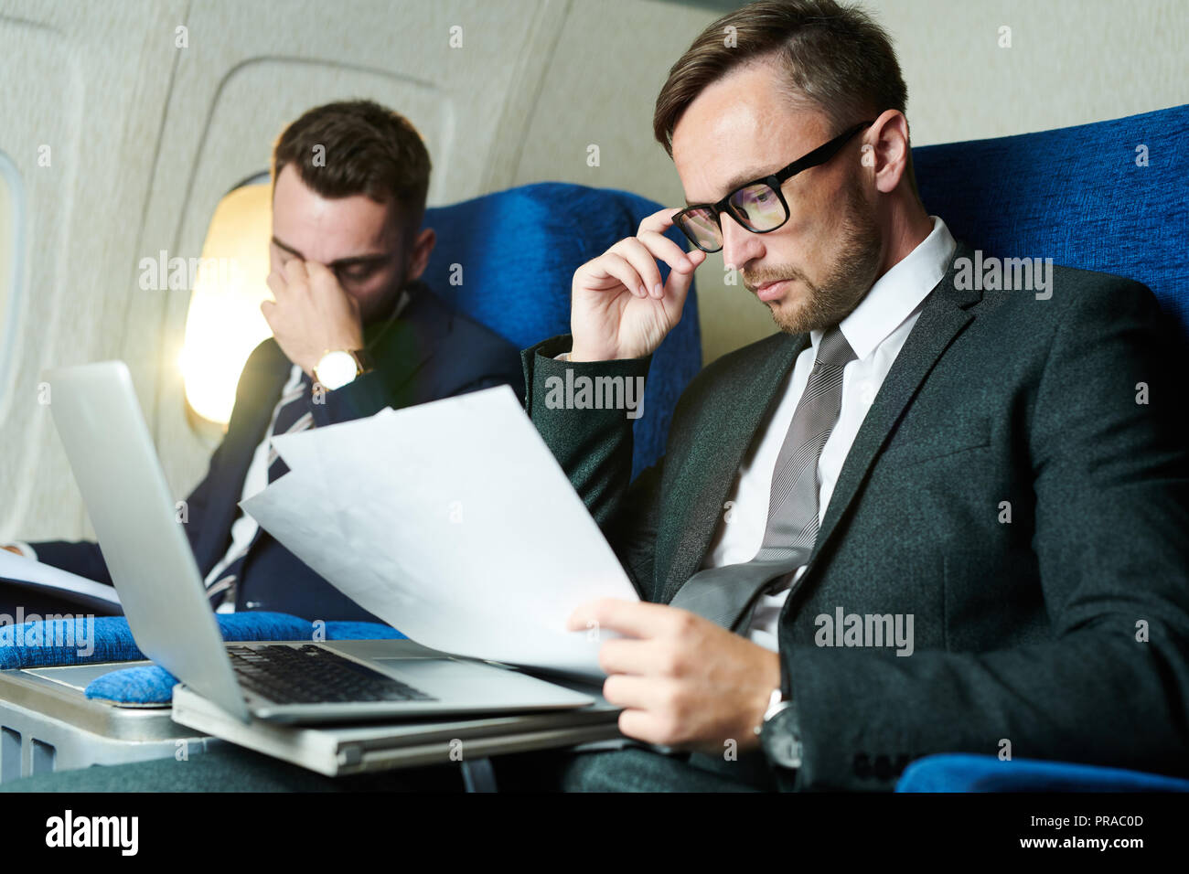 Work airplane hi-res stock photography and images - Alamy