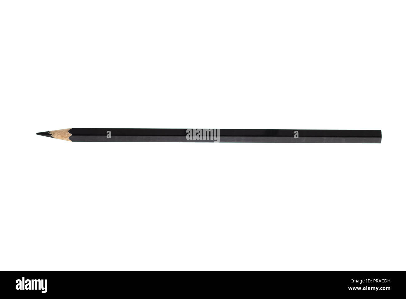 Black color pencil on white background Stock Photo - Alamy