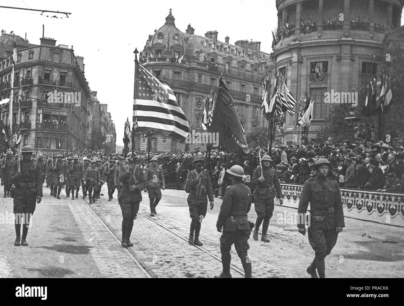 Ceremonies - Independence Day, 1918 - Paris, France. Fourth of July ...