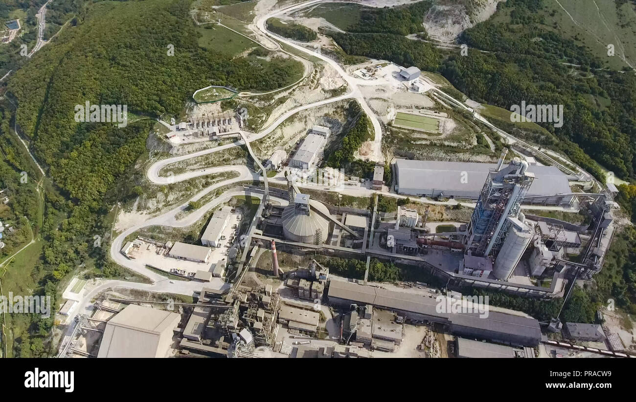 Factory for the production and preparation of building cement. Cement ...