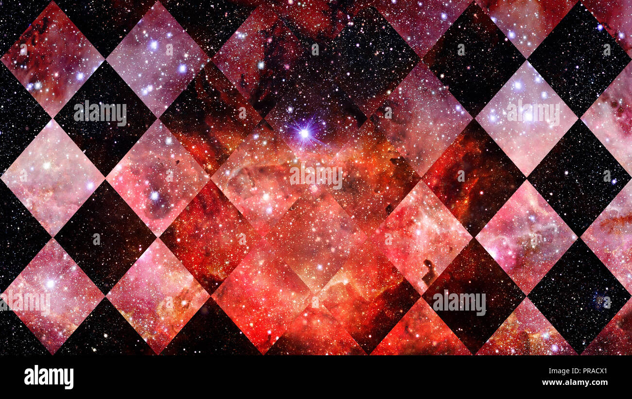 Abstract scientific background - galaxy and nebula in space. Elements ...