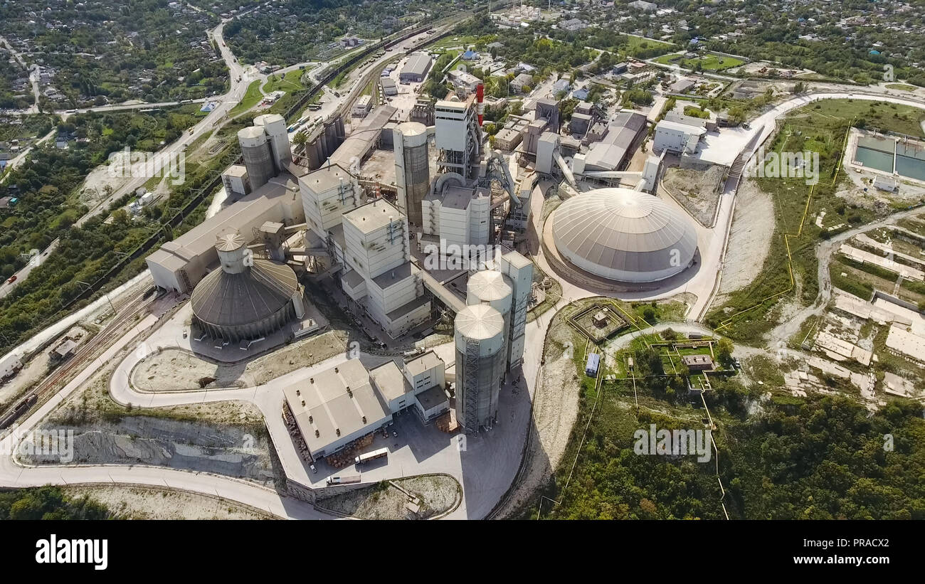 Factory for the production and preparation of building cement. Cement ...