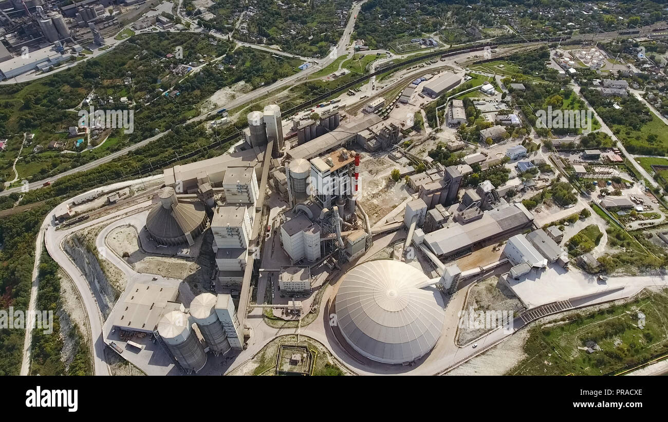 Factory for the production and preparation of building cement. Cement ...