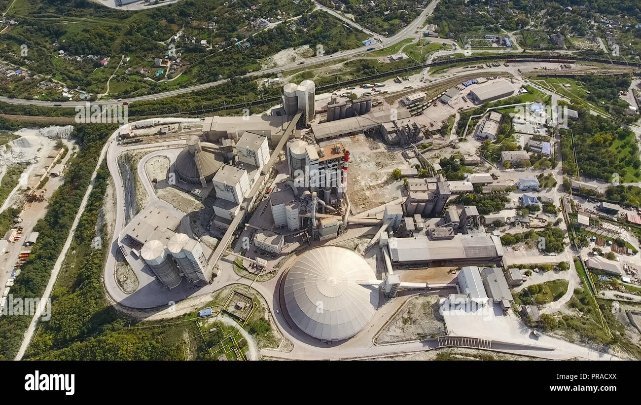 Factory for the production and preparation of building cement. Cement ...