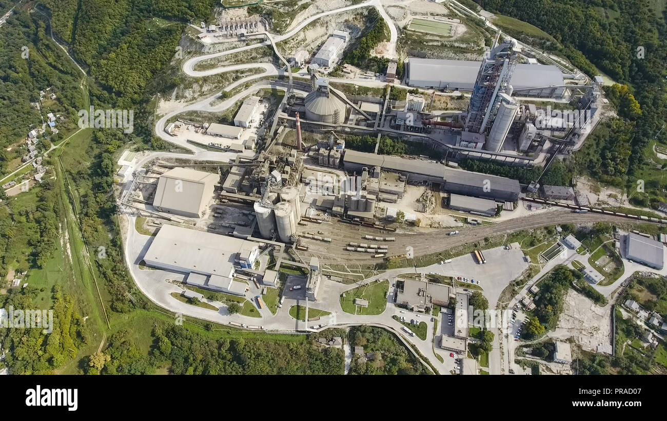 Factory for the production and preparation of building cement. Cement ...