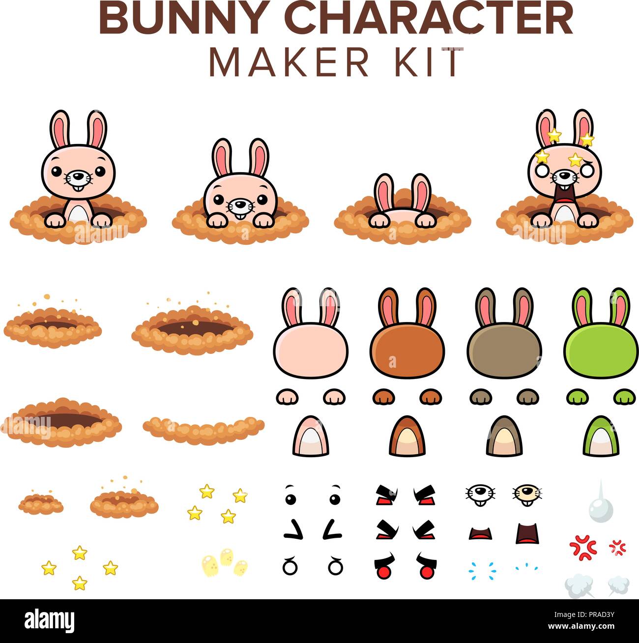 Cartoon illustration angry rabbit bunny hi-res stock photography and ...