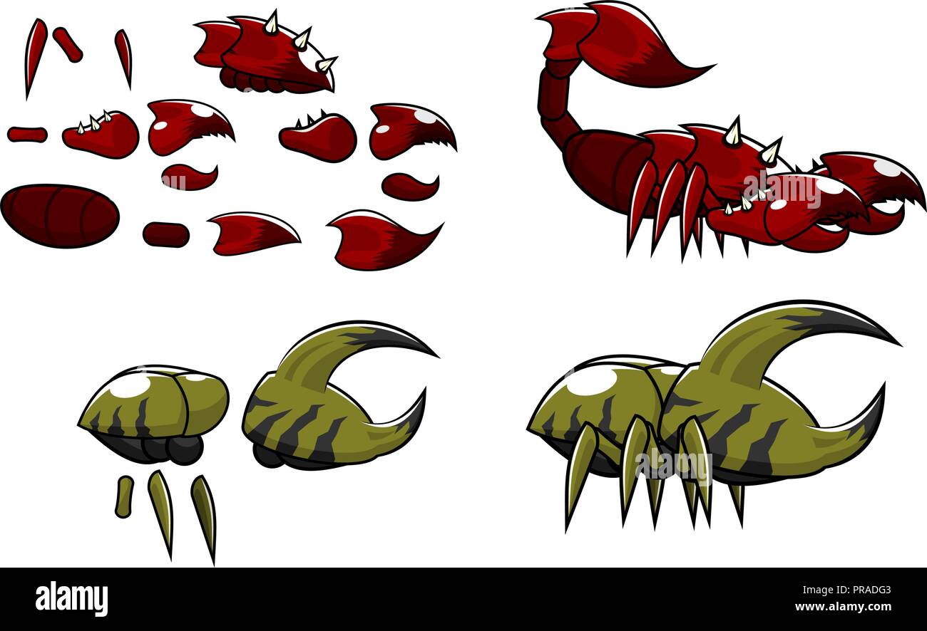 Scorpion cartoon character hi-res stock photography and images - Alamy