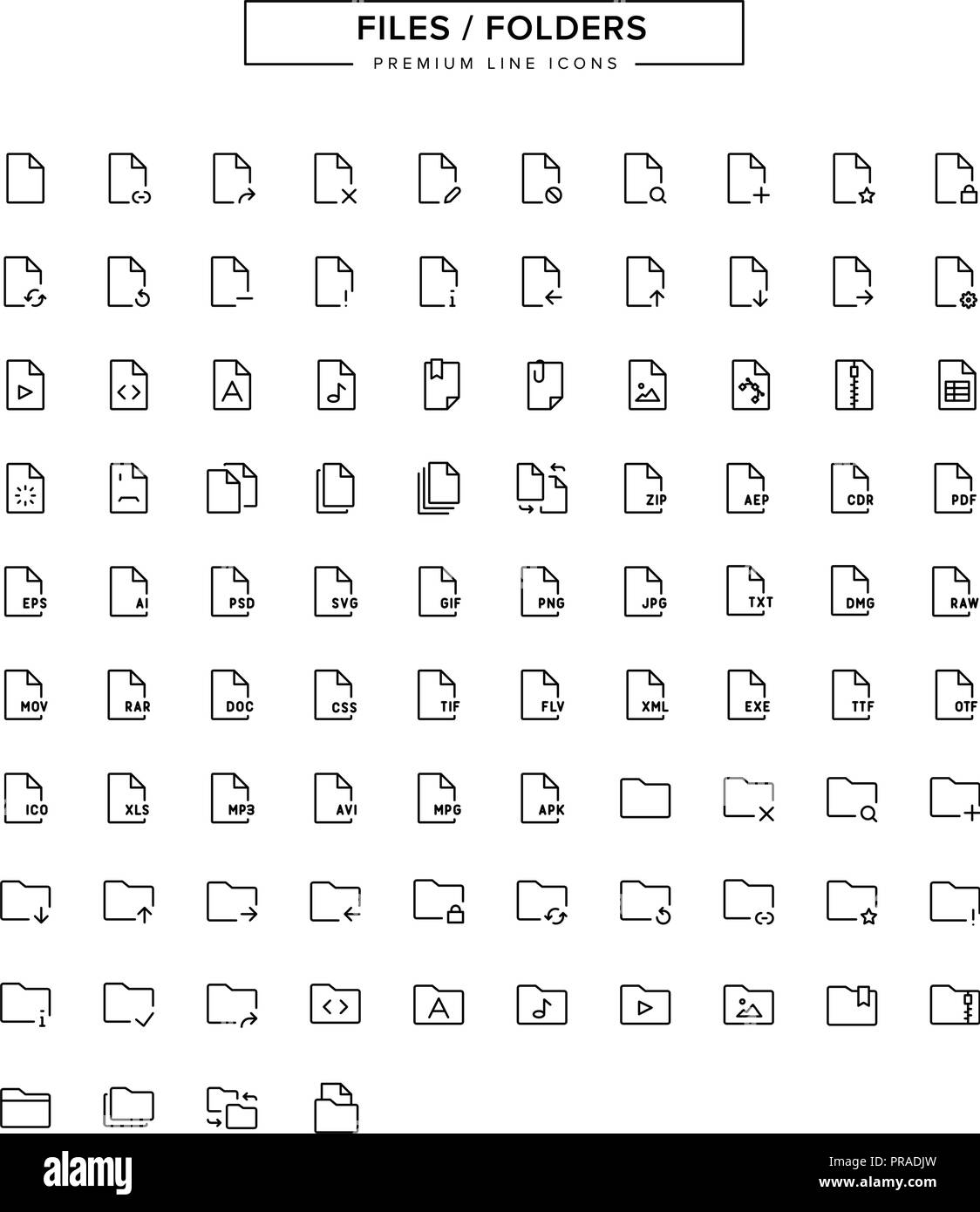 Files Folders Line Icon Set Stock Vector Image & Art - Alamy Files Folders Line Icon Set Stock Vector Image & Art - Alamy
