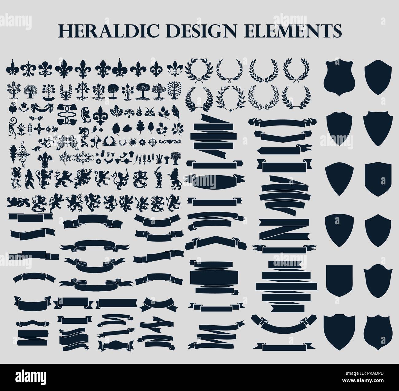 Heraldic design hi-res stock photography and images - Alamy