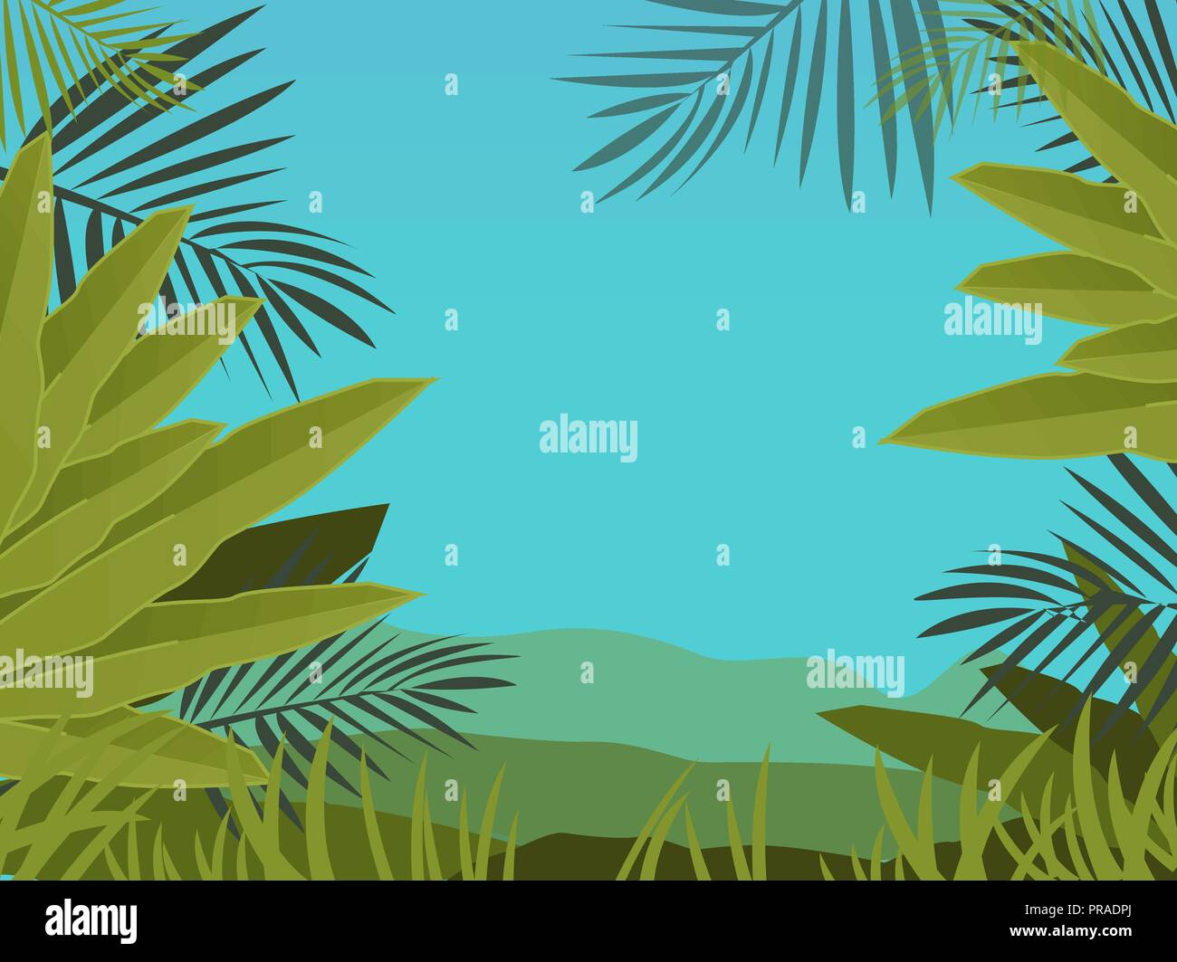 open jungle illustration Stock Vector Image & Art - Alamy