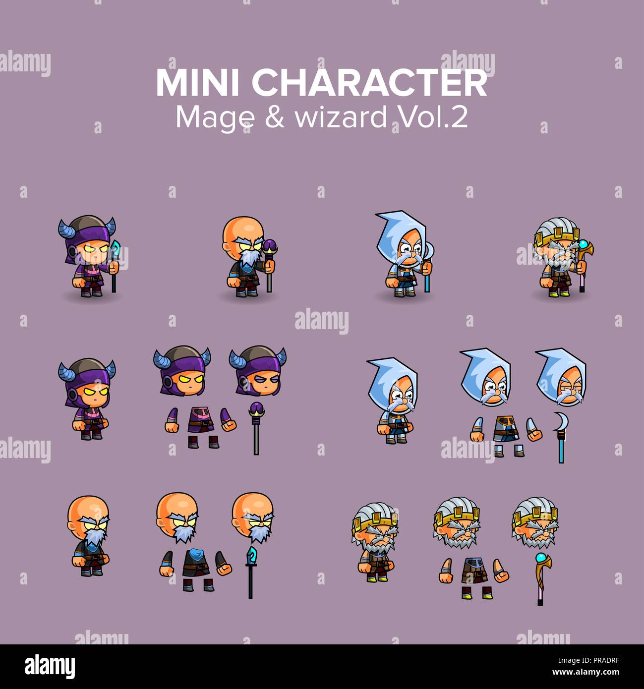 Mini Character magical kit Stock Vector Image & Art - Alamy