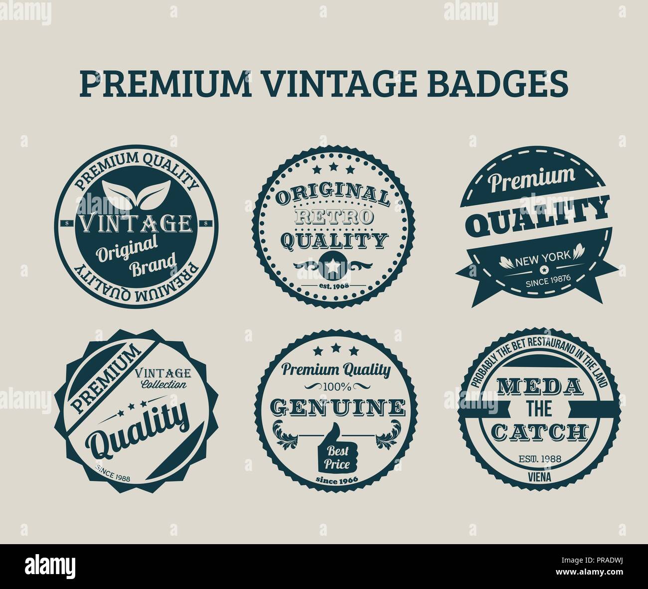 Premium Vintage Badges Stock Vector Image & Art - Alamy