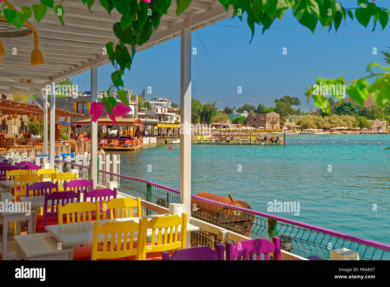 Akyarlar on the Bodrum Peninsula, near Bodrum, Mugla Province, Turkey ...