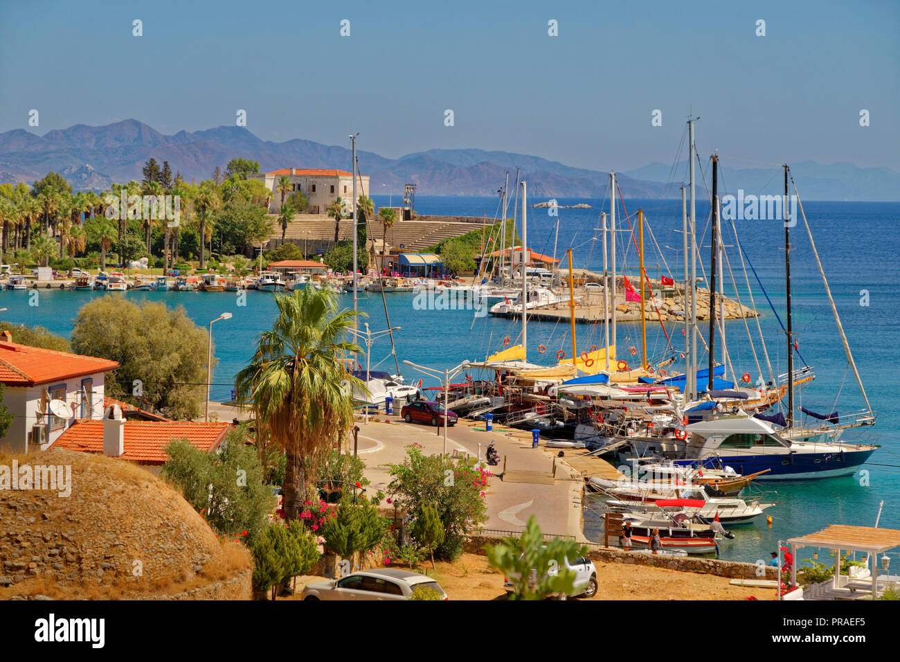 Harbour at Datca on the Dorian peninsula in Mugla Province near ...