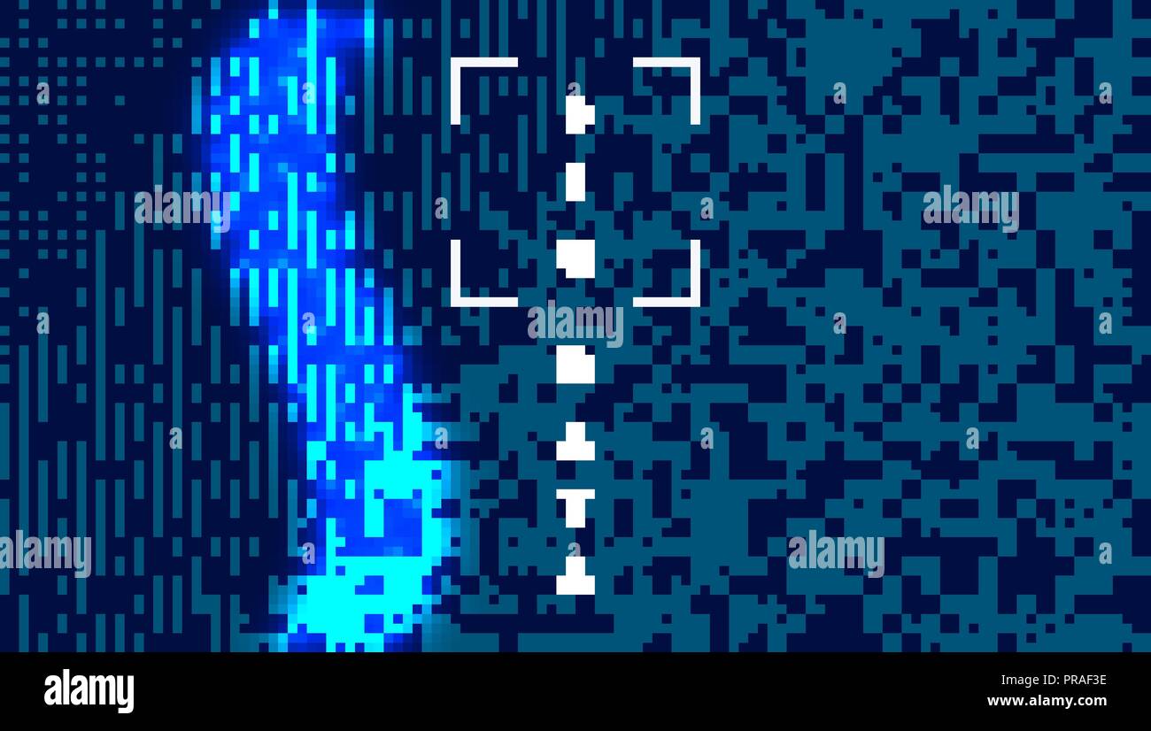 Deep learning background. Technology for big data, visualization Stock ...