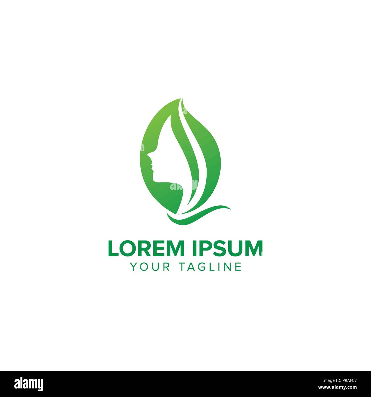 Creative Beautiful woman Logo Design concept, Modern vector logo in a ...