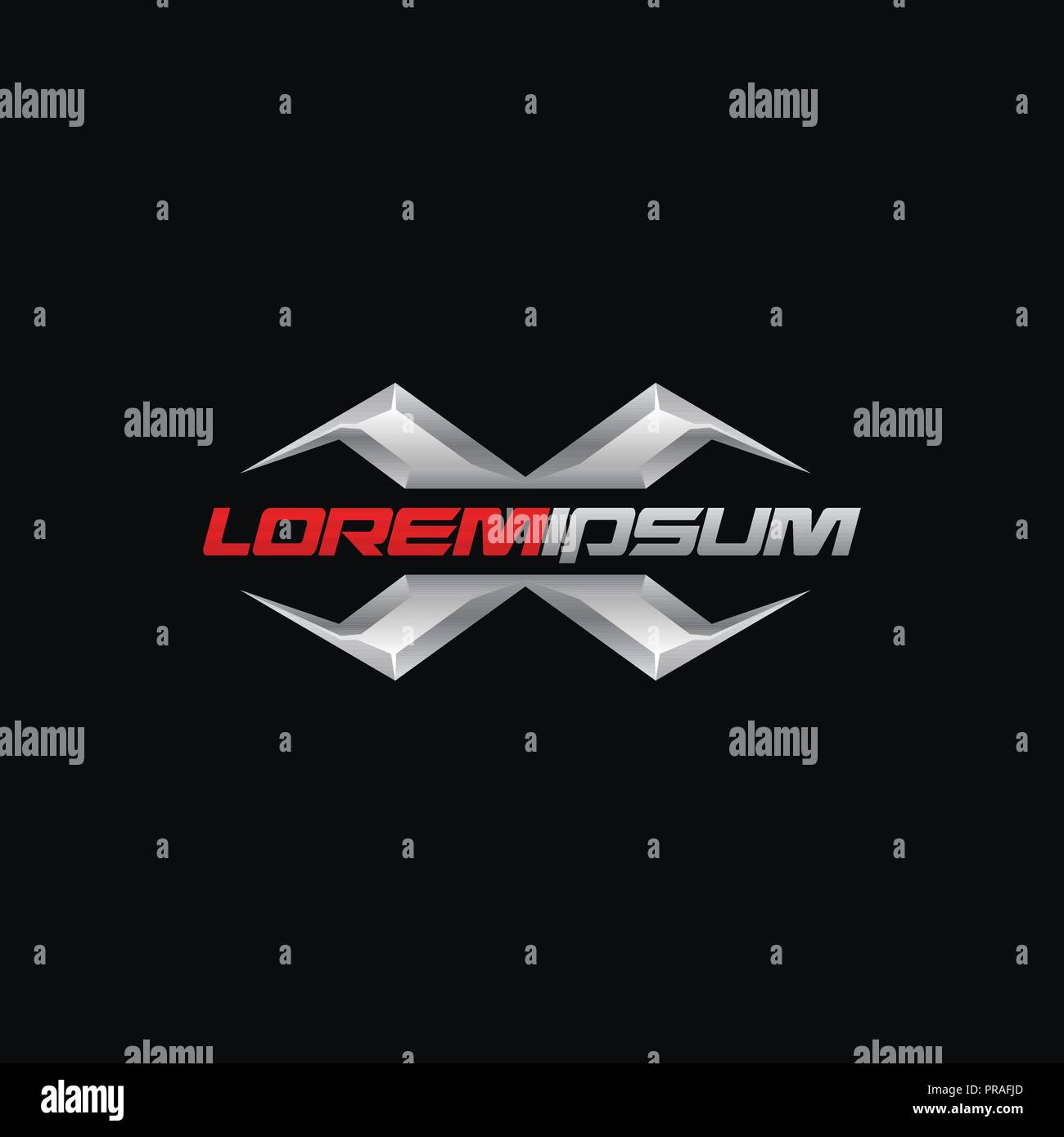 Creative letter X logo concept design with chrome color, modern, luxury ...