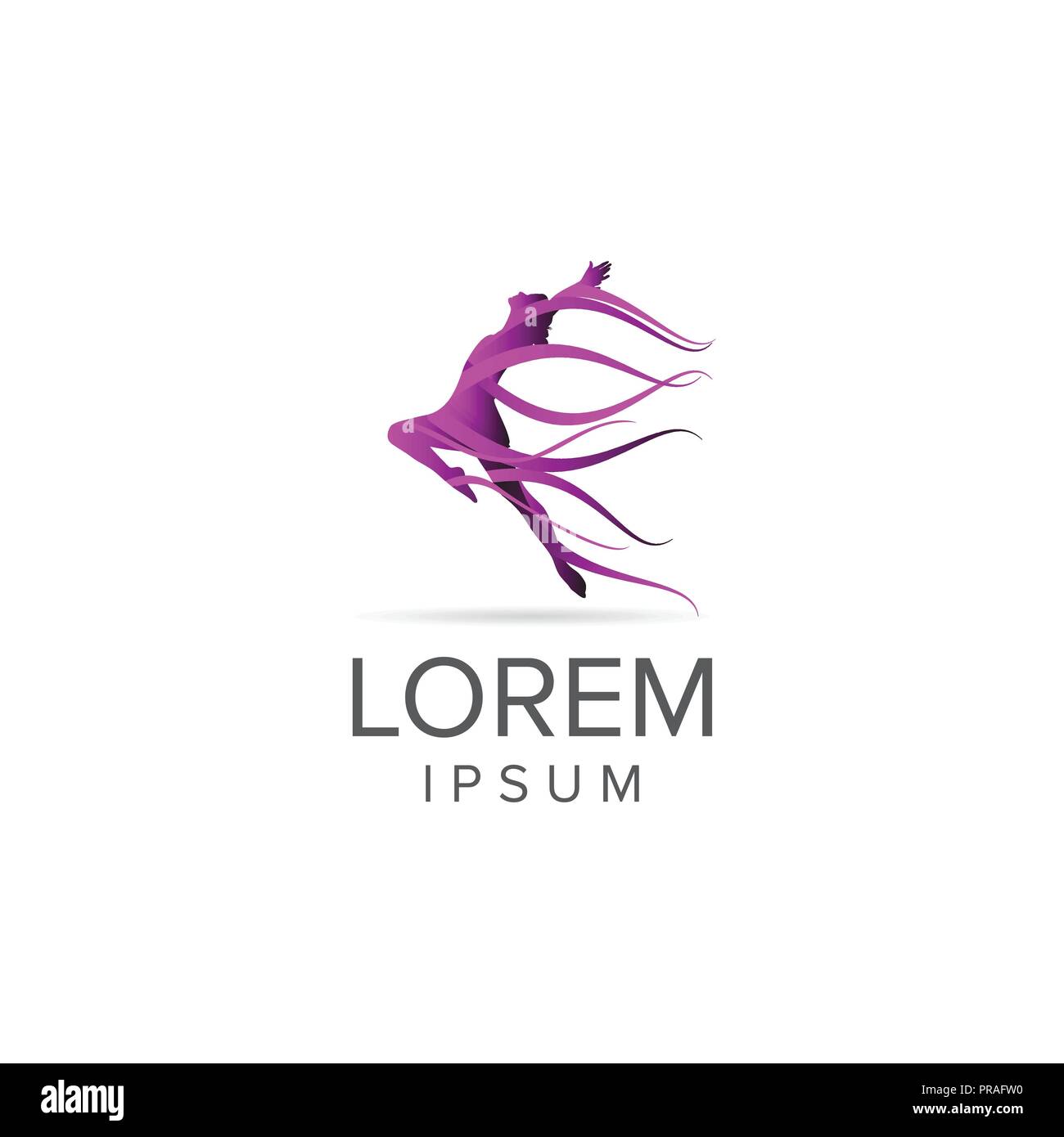 Creative Beautiful Dancer Logo. Vector element of beautiful ballet ...