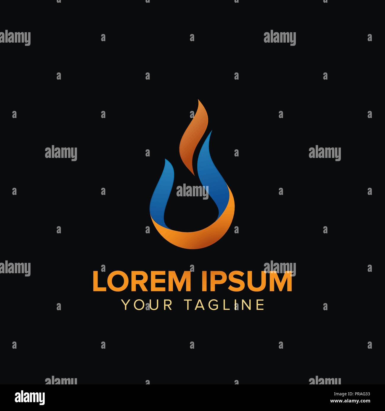 Creative Fire drop Logo concept design templates Stock Vector Image ...