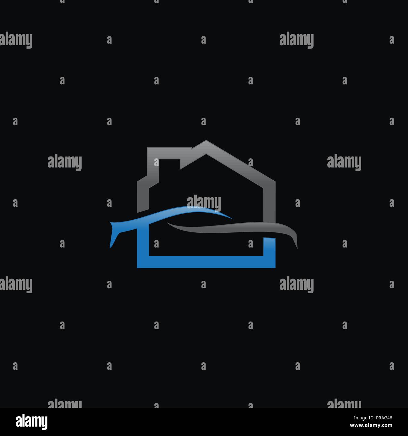 Creative Home Car Logo concept design templates Stock Vector Image ...