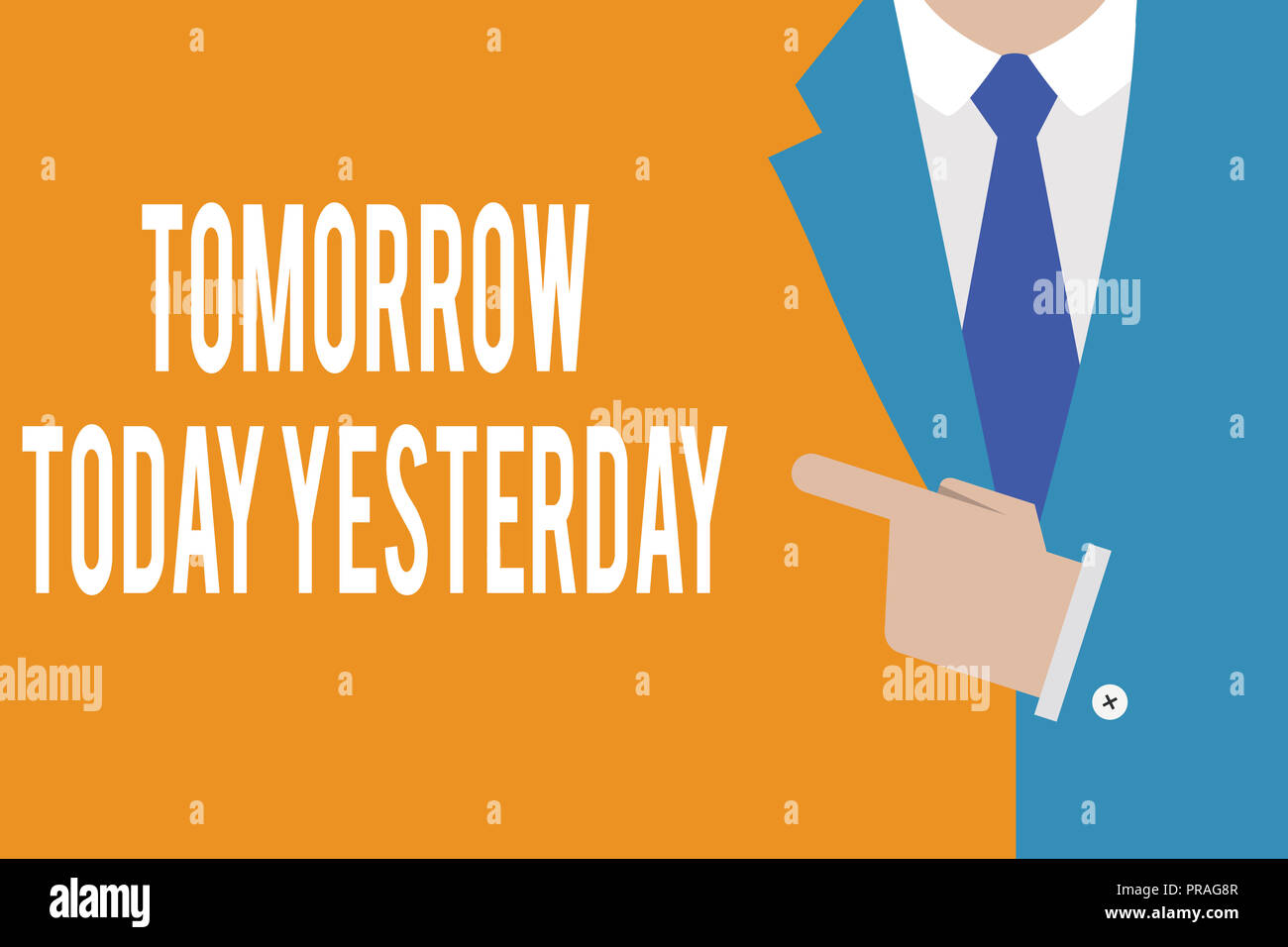Word writing text Tomorrow Today Yesterday. Business concept for ...