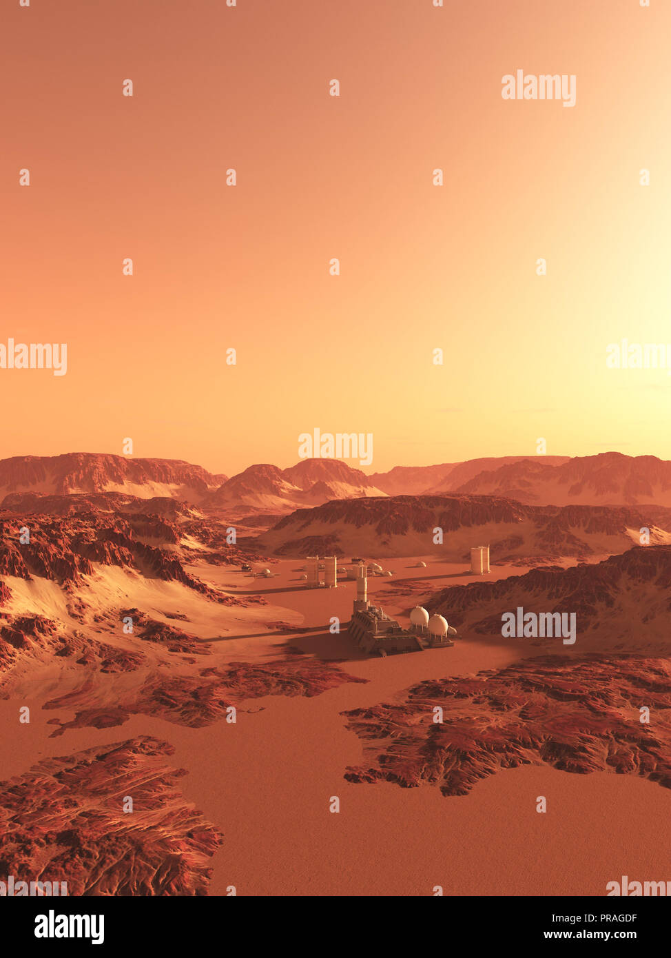 Planet mars colony hi-res stock photography and images - Alamy