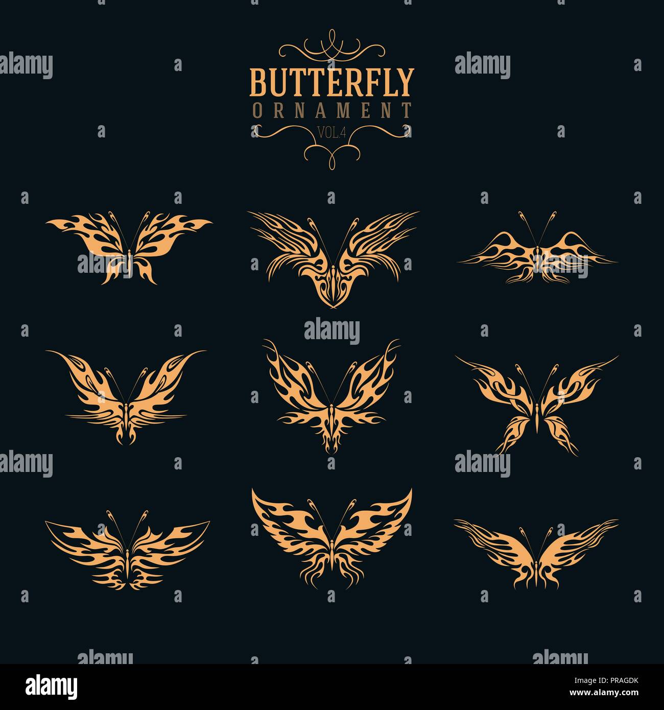 Tribal design butterfly icon Stock Vector Images - Alamy