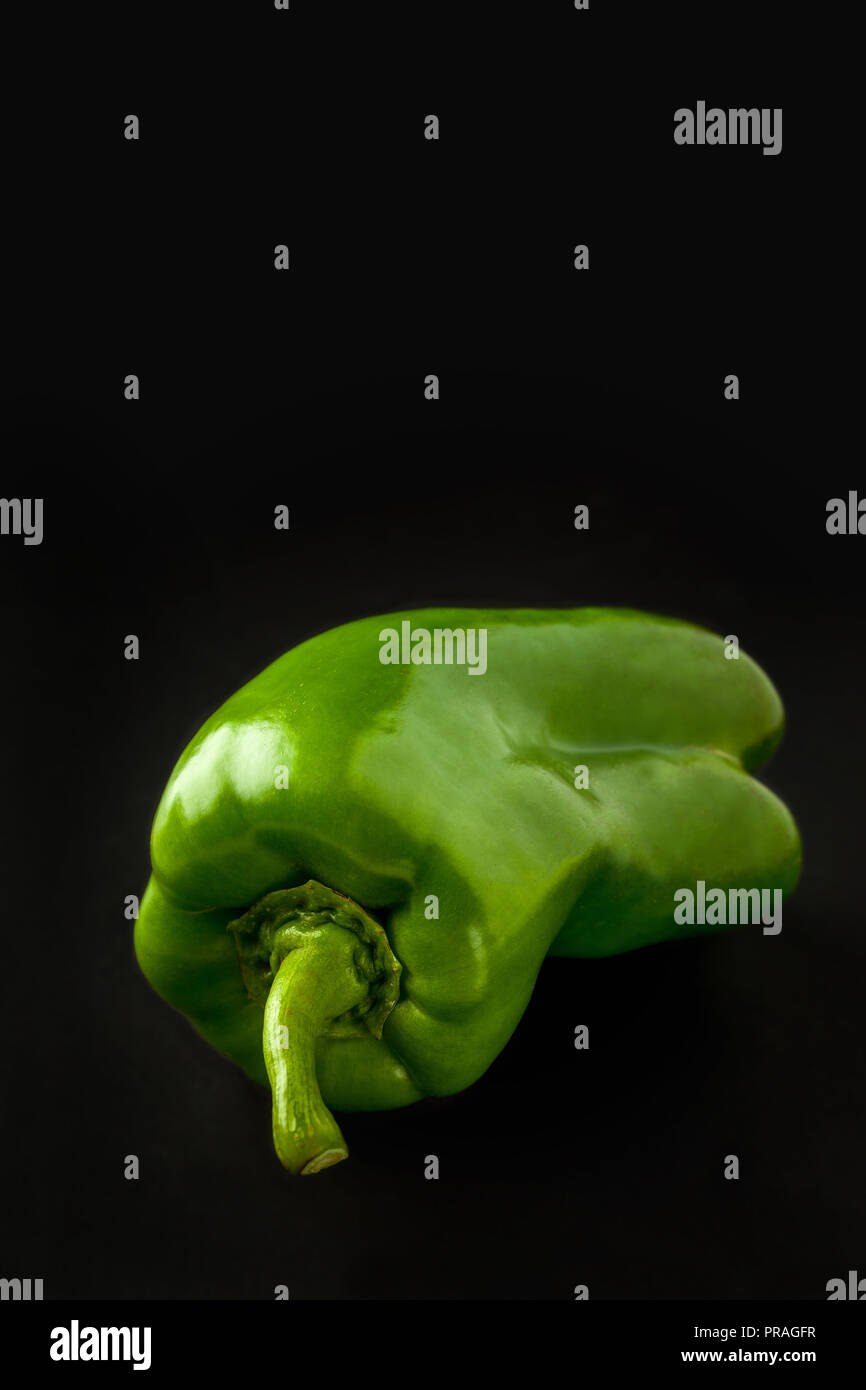 Sweet green pepper on dark hi-res stock photography and images - Alamy