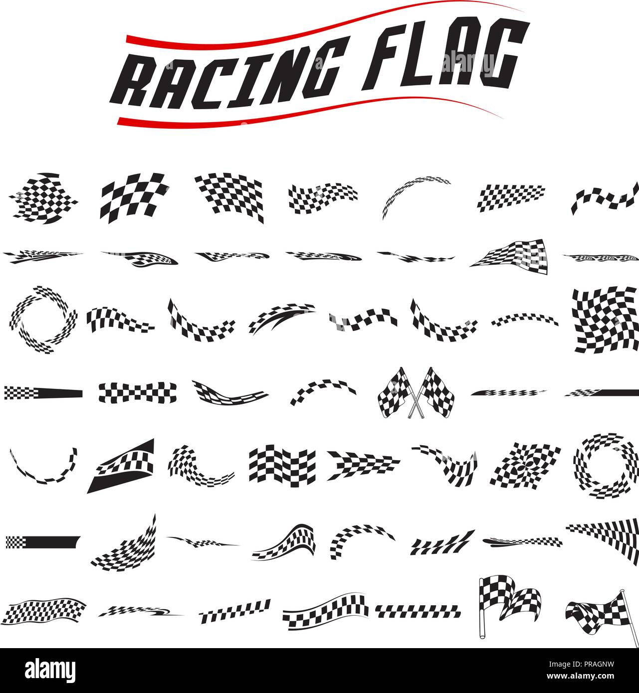 racing flag collection set Stock Vector Image & Art - Alamy